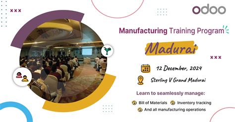 Odoo Manufacturing Module Training Madurai India