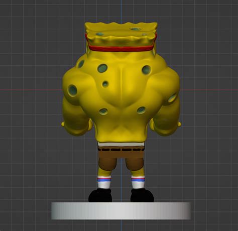 Stl File Spongebob Spongebob Muscle Joystick Holder 🕹️・3d Printer Design To Download・cults