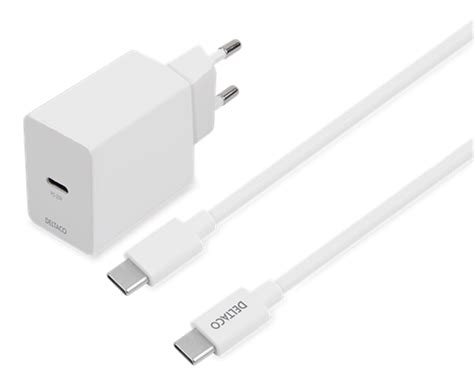 Lader Oplader Str Madapter Til V G Inkl M Kabel Hvid Usb C Til Usb C Kabler Lader Holder