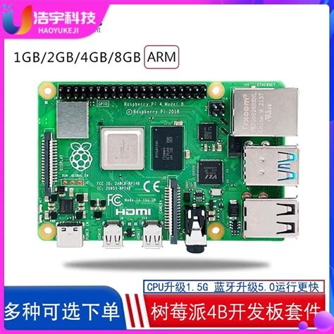 【現貨出售 關注立減】raspberry Pi 樹莓派4b 4代ai電腦linux開發板python編程套件 8gb 蝦皮購物