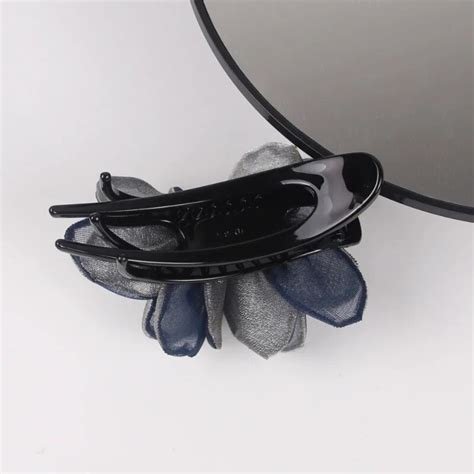 Badu Bg Модни перлени копринени цветя фиби аксесоари за коса за жени ретро елегантни акрилни