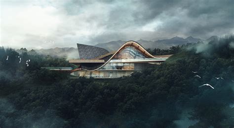 山顶艺术馆承德 dEEP Architects 谷德设计网 Floating architecture Architect