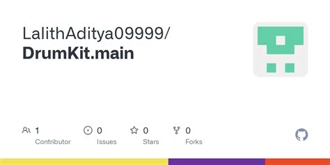Github Lalithaditya09999drumkitmain