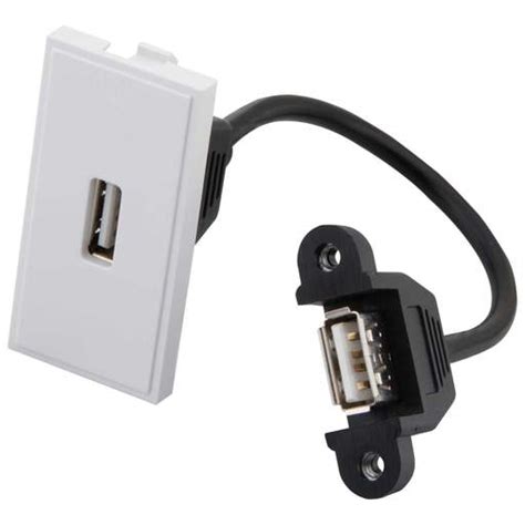 M2 Grid Usb Socket Euro Module White 3210 346 Cef