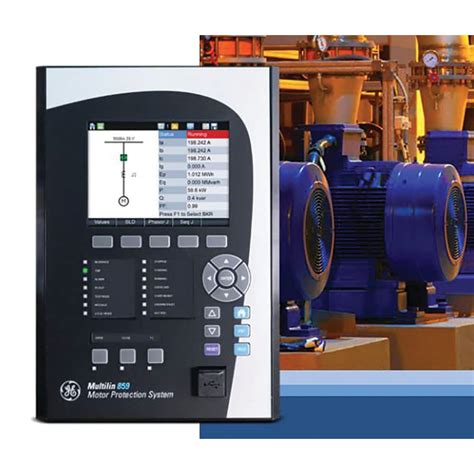Ge 859bp0nnnnhnncnnmbbfb1ecnbn Multilin 859 Motor Protection Relay With Control And