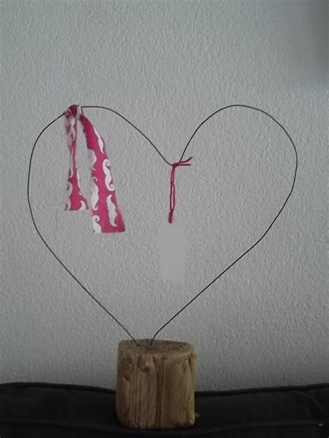 Heart Shaped Paper On Tree Stump