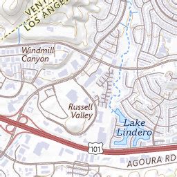 Los Angeles Westlake Village In County Lines Map