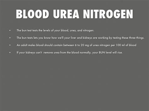 The BUN Test