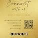 QR Code Social Media Sign Canva Template Connect With Us Sign Small Business Sign Follow Us
