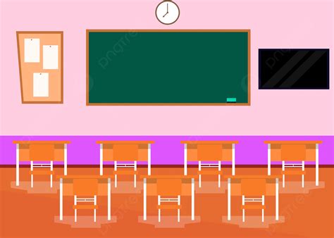 Classroom Design Interior Background Vector Classroom Background