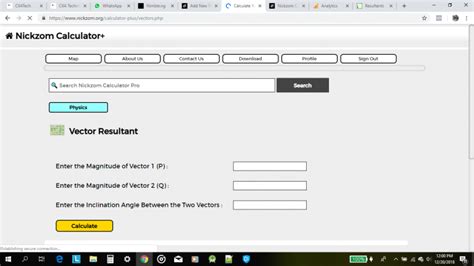 How To Calculate The Resultant Of Two Vectors Physics