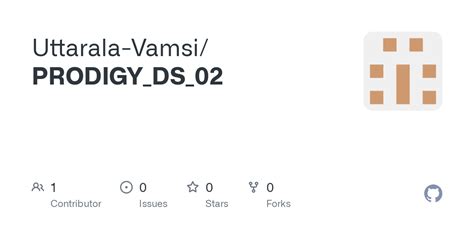 GitHub Uttarala Vamsi PRODIGY DS