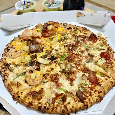도미노피자 🍕 블랙타이거슈림프직화스테이크 피자 메뉴 추천 ️ 네이버 블로그