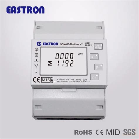 SDM Modbus V MID Multi Function Power Analyser PV Solar System Available Modbus Pulse Output