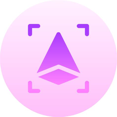 Pyramid Basic Gradient Circular Icon