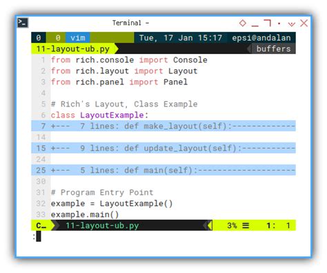 Python Rich Simple Layout