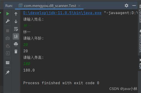 Java编程：获取用户输入并显示姓名、年龄和身高 Csdn博客