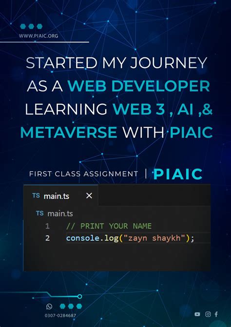 zain nisar on linkedin sirziakhan piaic web3 metaverse ai typescriptjourney ziakhan…