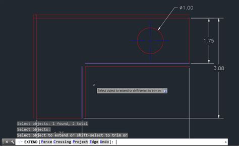 Select Lines 3 And 4 And Press Autocad Prompts You Quizlet