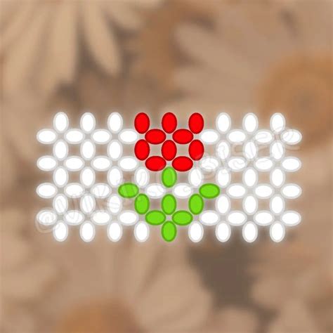 Схема на моё авторское колечко из бисера с тюльпаном 🌷 Handmade Jewelry Tutorials Beads And