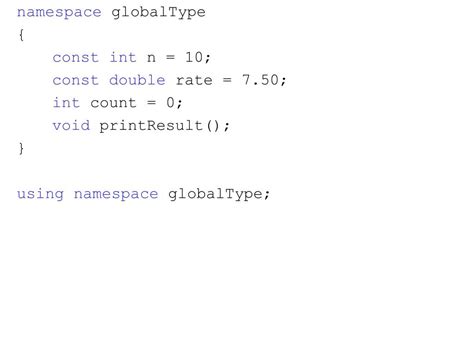 Ppt Chapter 8 User Defined Simple Data Types Namespaces And The String Type Powerpoint