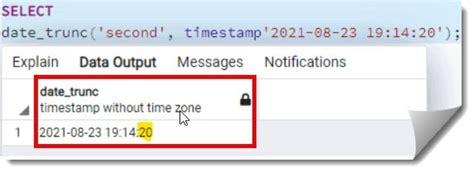 Postgresql Datetrunc Function