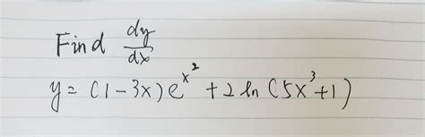 Solved Find Dy Dx For Each Of The Following Chegg Com