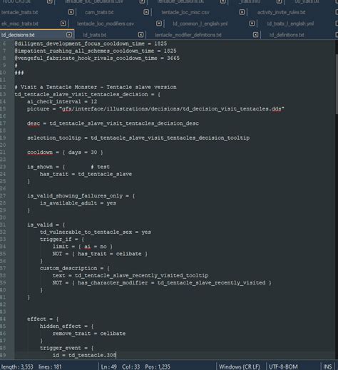 Tentacled Dreams WIP Crusader Kings 3 LoversLab