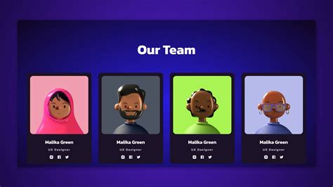 How To Create Our Team Section Using Html And Css Responsive Website Html Css Tutorial Youtube