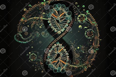 Genetic Programming System Generating Solutions To Complex Problem Stock Illustration