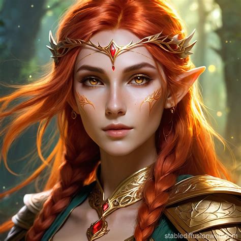 Female Elven Necromancer With Golden Hair And Facial Scars Prompts