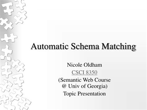Ppt Automatic Schema Matching Powerpoint Presentation Free Download Id181617