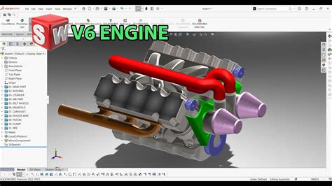 V Engine Assembly Design By Solidworks YouTube