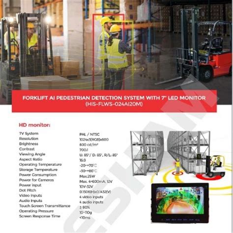 Forklift Ai Pedestrian Detection System At 18000000 Inr In Vadodara Hesham Industrial Solutions