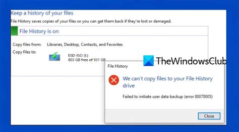 We Found Errors In Your File History Settings Fixed