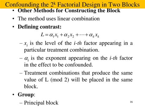Ppt Chapter 7 Blocking And Confounding In The 2 K Factorial Design