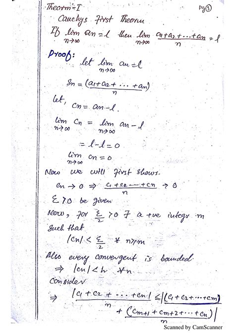 Solution Cauchys Theorems With All Convergent Test Solved Examples