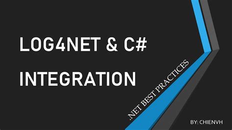 log4net and c integration best practices youtube
