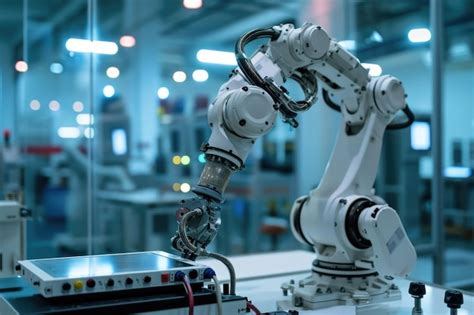 Premium Photo Intelligent Factory Software Controls Robotics And Automation