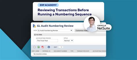 Reviewing Transactions Before Running A Numbering Sequence In Netsuite Kolleno