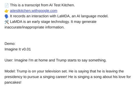 This Was My First Question To Lamda R Lamda