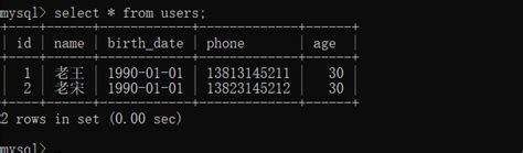Mysql插入数据与查询数据mysql数据库 编程客栈