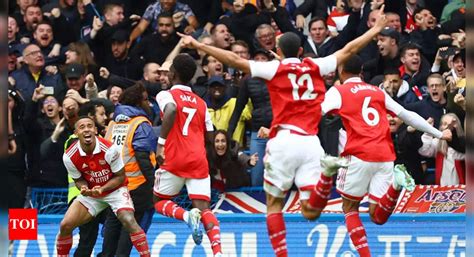 Epl Gabriel Sends Arsenal Top As Chelsea Crash Again Football News