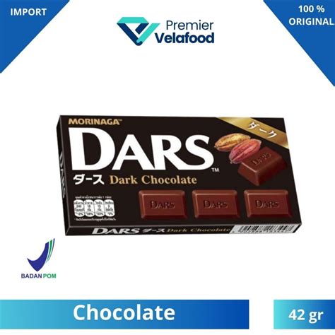 Jual Morinaga Dars Dark Chocolate 42gram I Cemilan Coklat I Snack Impor Jepang Japan Shopee