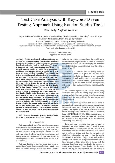 pdf test case analysis with keyword driven testing approach on angkasa website using katalon