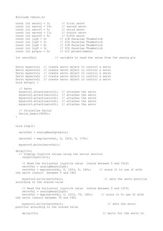 Arm Code Arduino TXT