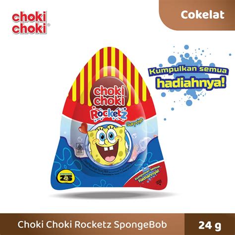 Jual Choki Choki Rocketz Edisi Spongebob 24gram Shopee Indonesia