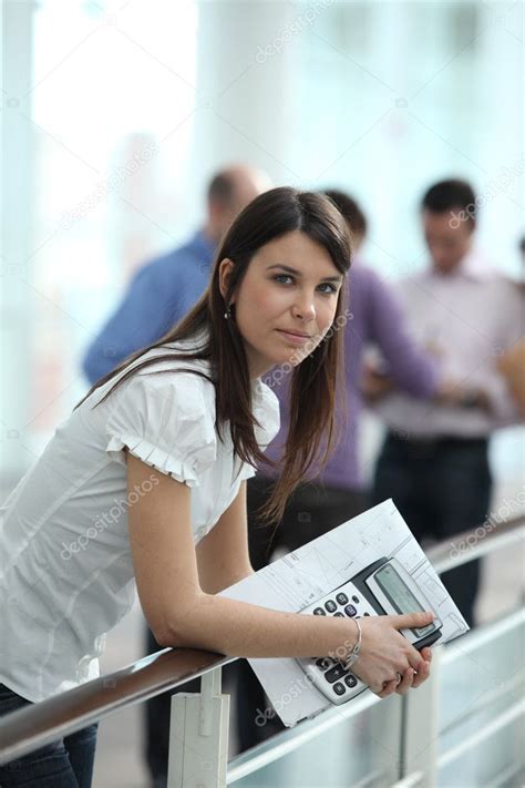 Woman With Calculator Stock Photo Photography33 8455022