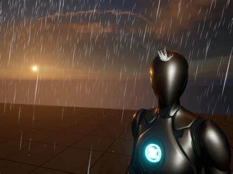 particle system rain simulation with splashes niagara unreal engine upwork