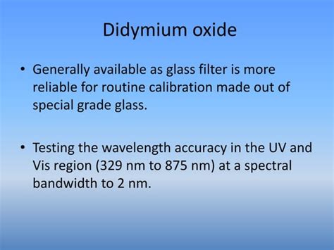 Calibration Of Spectrophotometer Pptx
